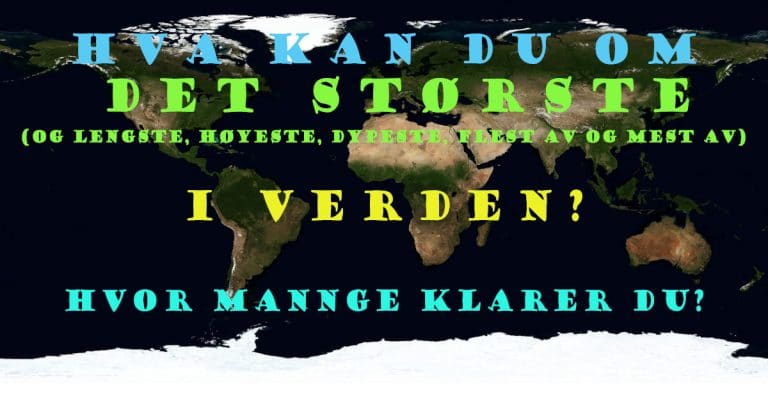 Verdens quiz | Vitser og Gåter